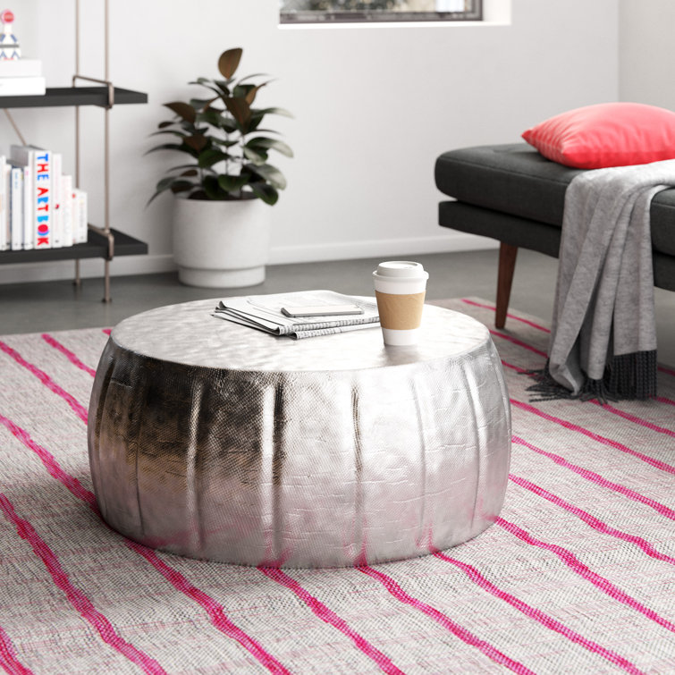 17 Stories Metal Drum Coffee Table & Reviews | Wayfair